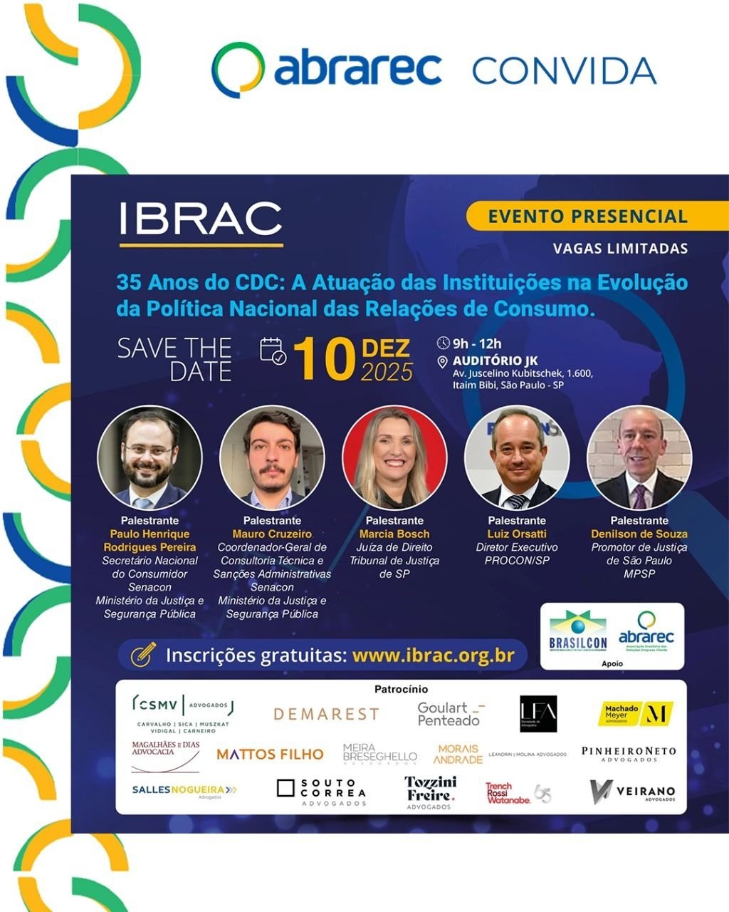 A ABRAREC é apoiadora institucional de evento do IBRAC que comemora os ...